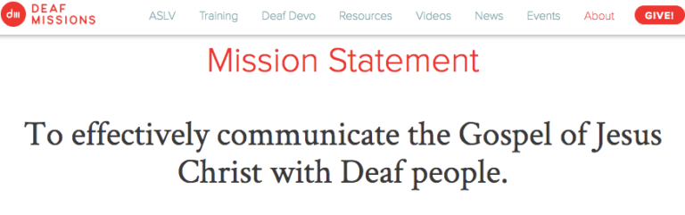 Deaf Missions - God Loves Deaf Kids